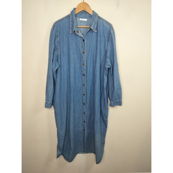 NorthStyle | Dresses | Northstyle Long Denim Maxi Dress Button Up ...